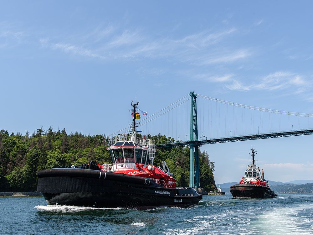 First all-electric tugboat in the world now plying the waters of B.C ...
