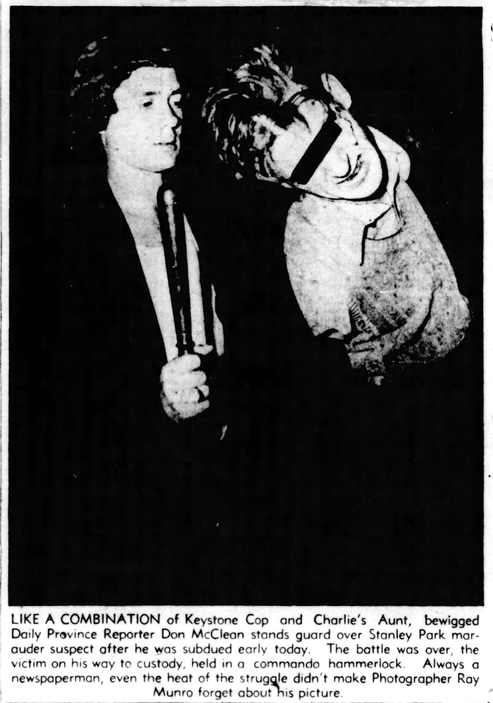 Newspapermen go undercover to nab sex offender in Stanley Park in 1949 ...