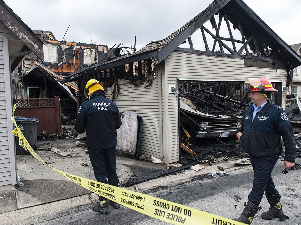 Surrey man recalls escaping home and watching it consumed by flames ...