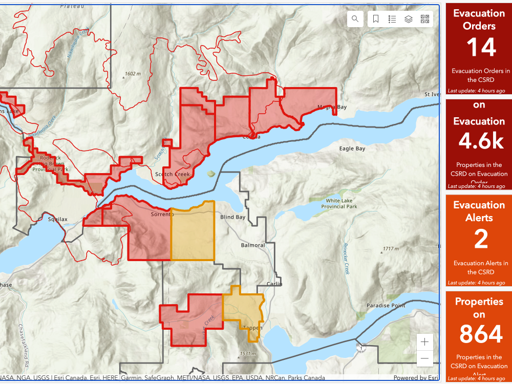 'Explosive' wildfire engulfs Shuswap Lake region | Vancouver Sun