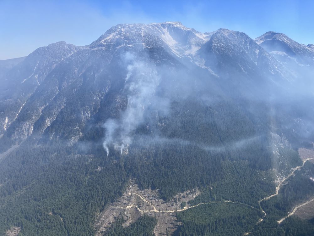 Two visible wildfires burning near Pemberton Wildfire Service says ...
