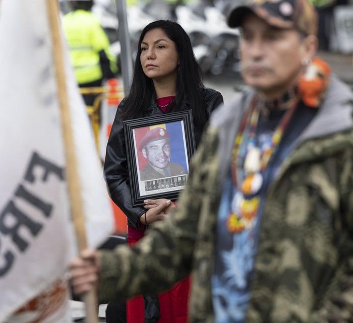 Photos: Sacrifices of Indigenous veterans honoured at Vancouver's ...