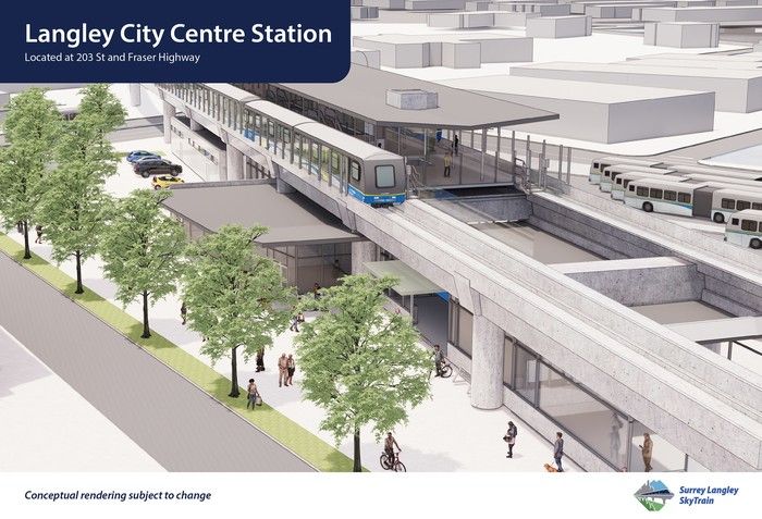 Photos: What the new Surrey-Langley SkyTrain stations will look like ...