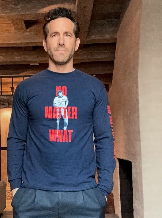 Ryan Reynolds teams up with Terry Fox Foundation on promo T-shirts ...
