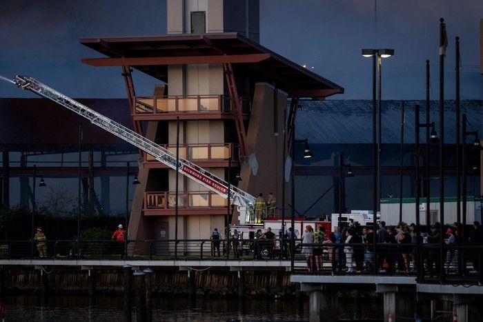Richmond fire: Building and trestle bridge destroyed in massive blaze ...