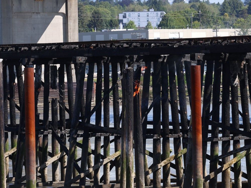 Richmond fire: Building and trestle bridge destroyed in massive blaze ...