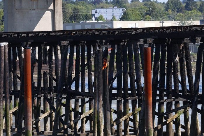 Richmond fire: Building and trestle bridge destroyed in massive blaze ...