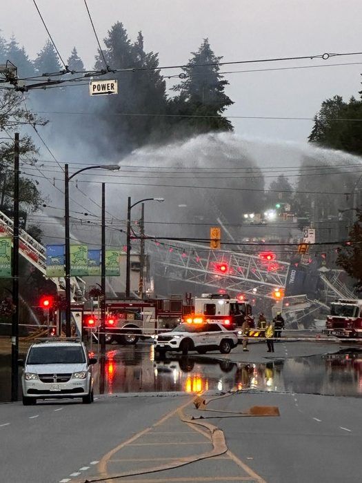 Fire rips through development under construction in Vancouver's Dunbar ...