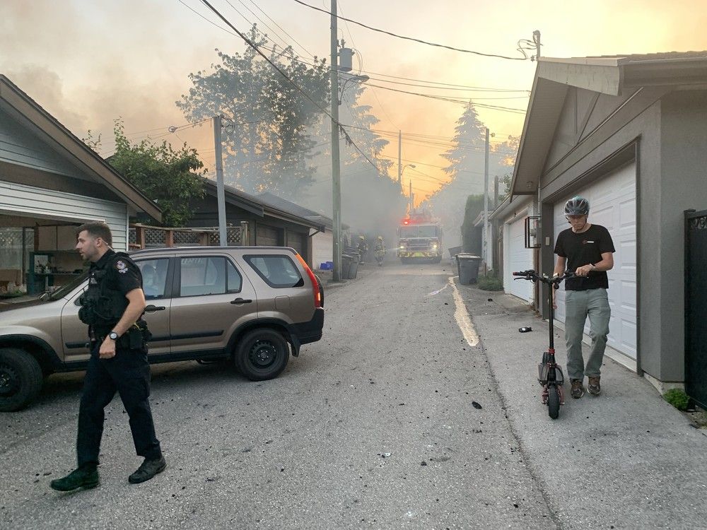 Fire rips through development under construction in Vancouver's Dunbar ...