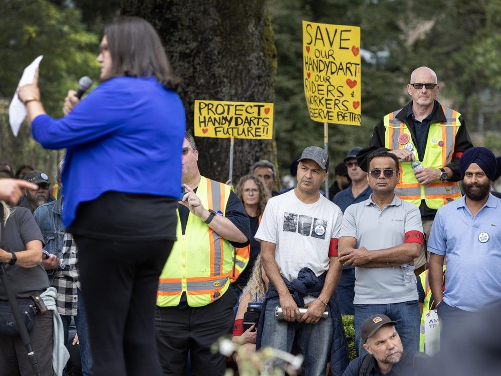 HandyDART strike: Operator announces mediated talks as workers rally ...