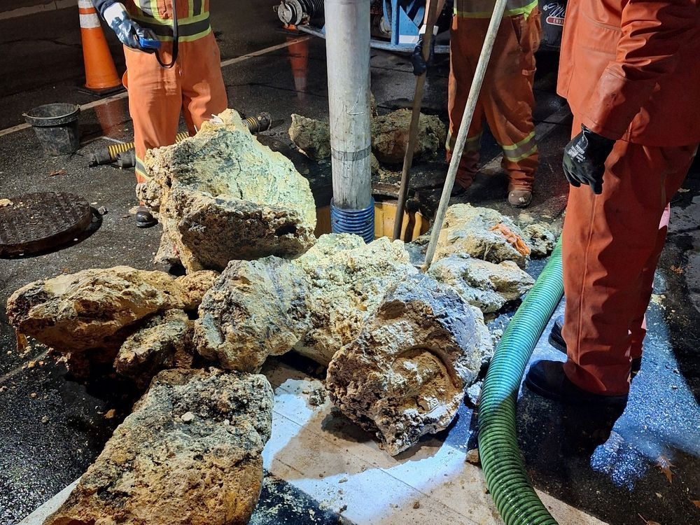 50 tonnes of fatbergs removed from clogged Richmond sewers | Vancouver Sun
