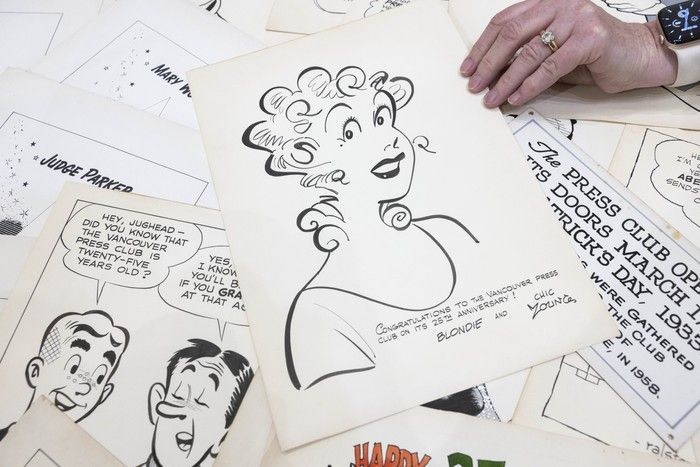 Vintage cartoons by Walt Disney and Blondie creator Chic Young emerge ...