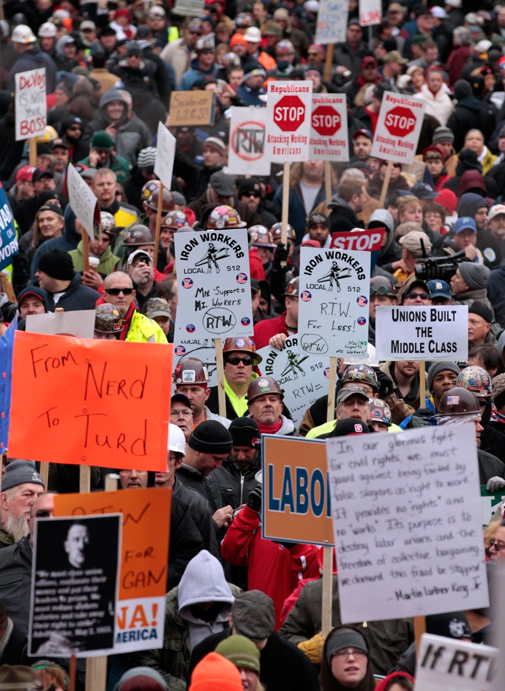 Photos: Right To Work Protest In Lansing | Windsor Star