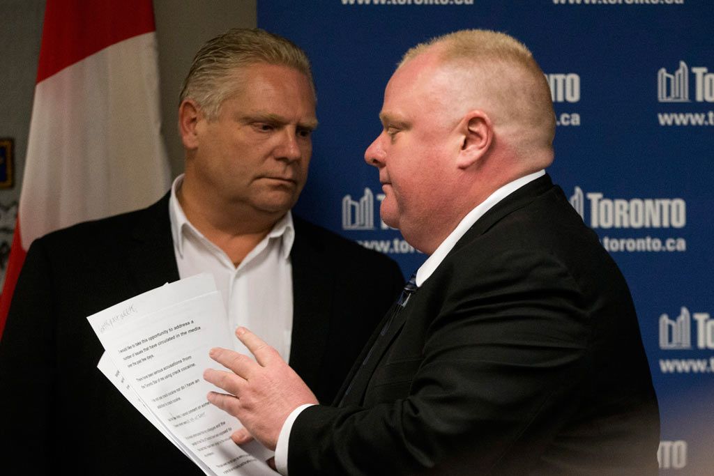 Globe alleges Toronto mayor's brother dealt hashish in '80s, Doug Ford ...