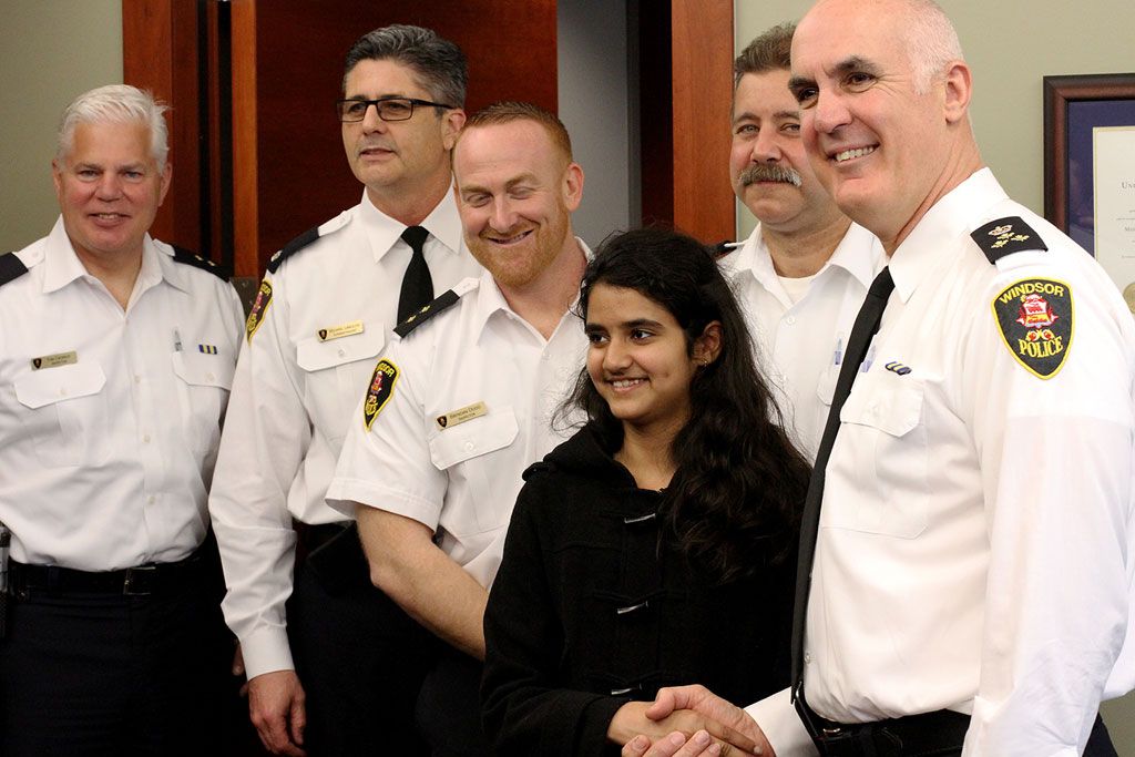 Talbot Trail student named Windsor Police Chief for the day | Windsor Star
