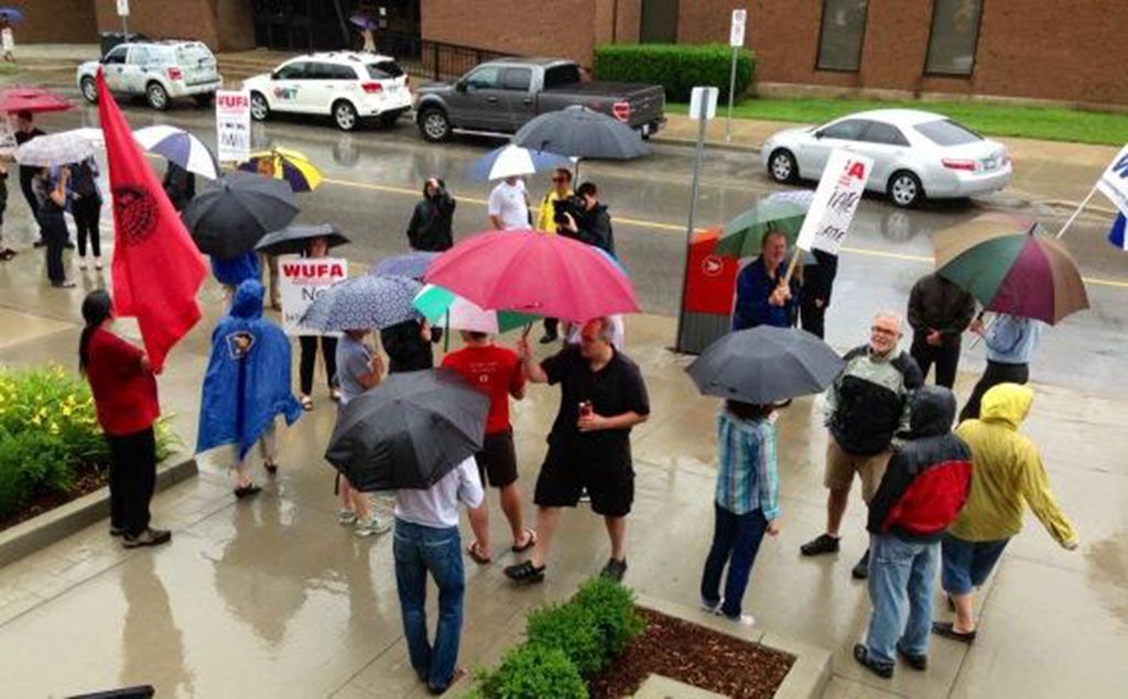 Video: WUFA Rally At The University Of Windsor | Windsor Star