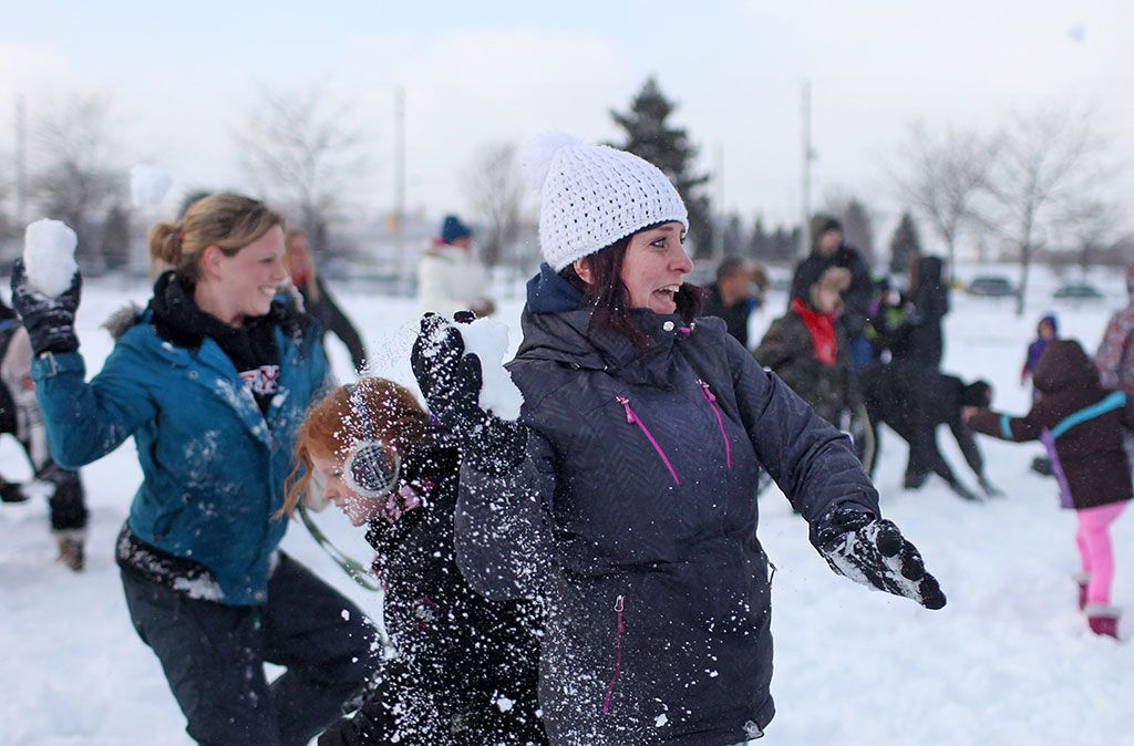 Photos: #WINsnowfight draws strong crowd at Ford Test Track | Windsor Star