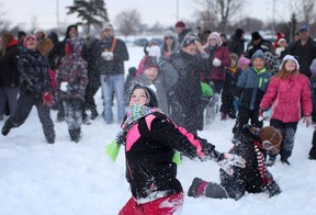 Photos: #WINsnowfight draws strong crowd at Ford Test Track | Windsor Star