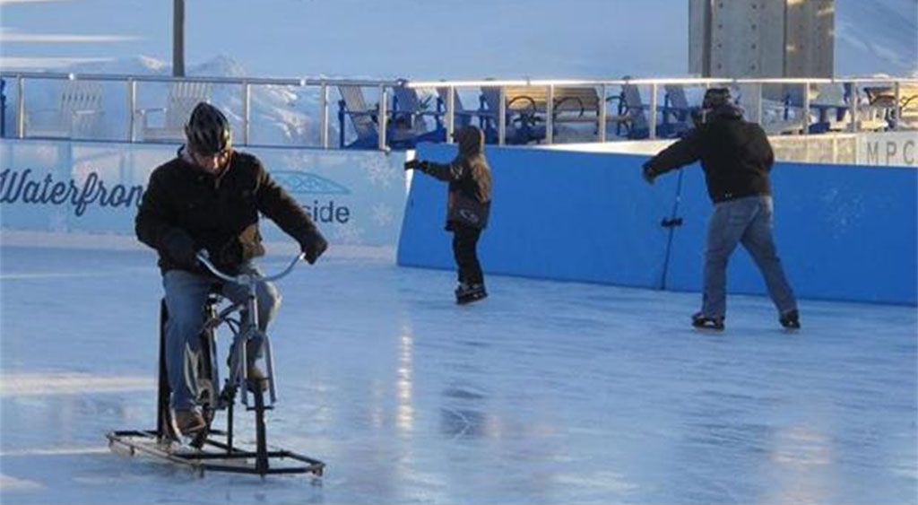 Ice-cycles: Bicycles adapted for ice quickly gain traction in bitterly ...
