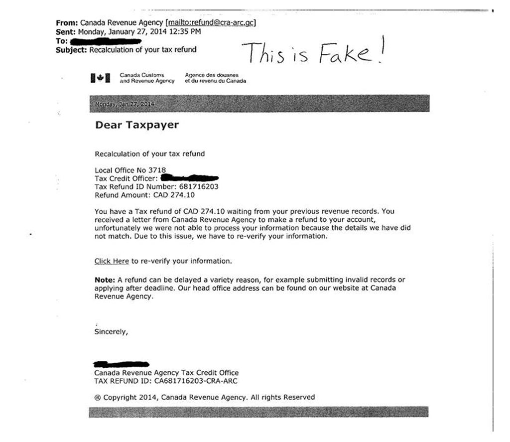 Windsor police warn of fake Canada Revenue email scam | Windsor Star