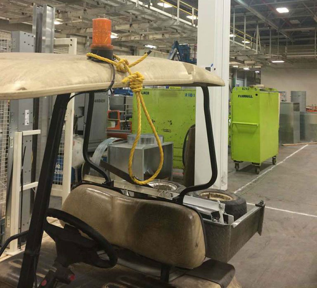 Despicable van plant noose doesn't reflect workforce tolerance ...