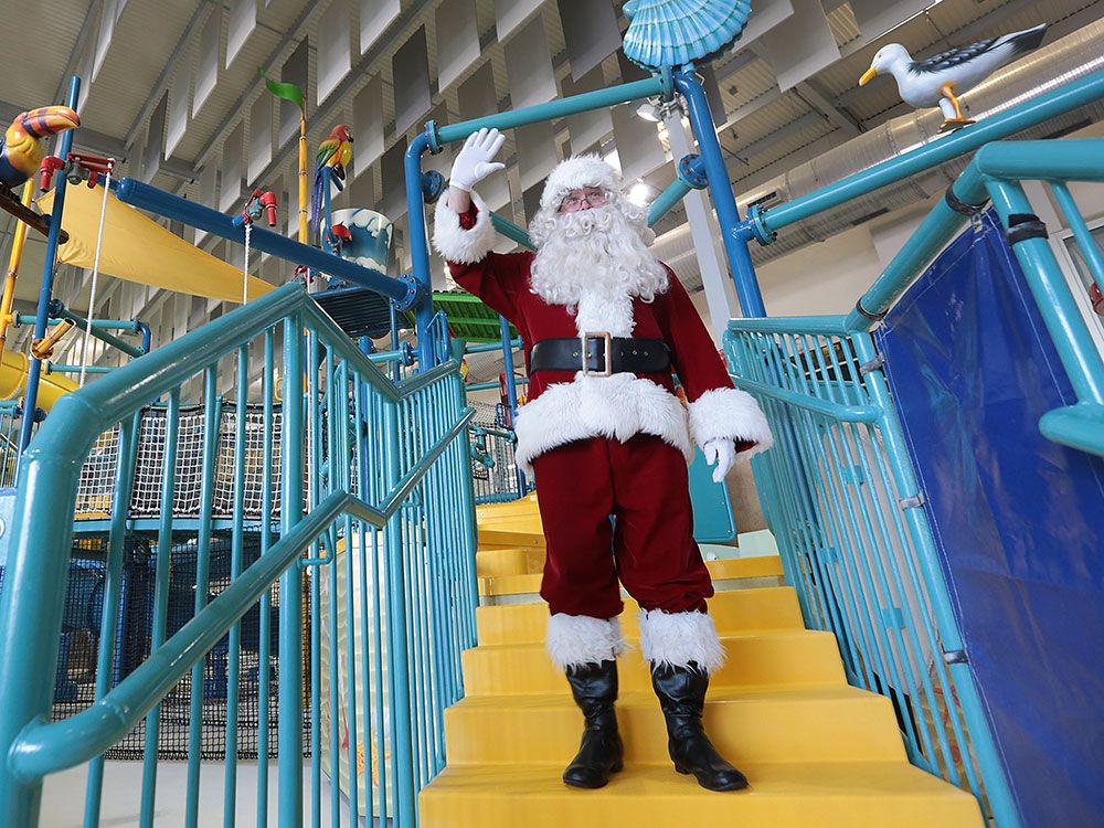 Santa Claus hits Adventure Bay to promote upcoming Swim With Santa ...