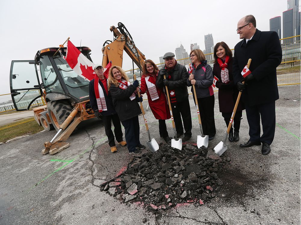 Great Canadian Flag groundbreaking ceremony held at Windsor waterfront ...