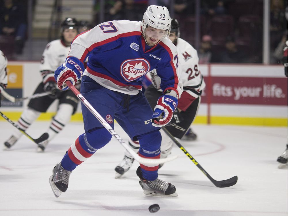 McCool returns three weeks after being taken off ice on a stretcher ...