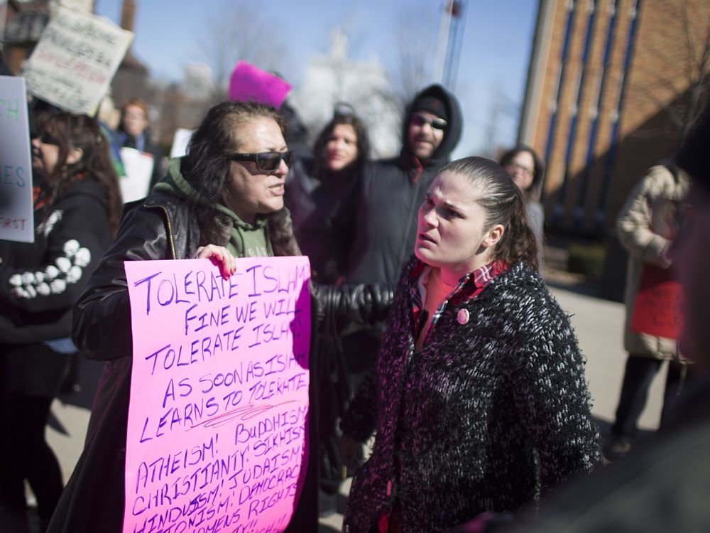 Video and Photos: Islamphobia Motion-103 protest | Windsor Star