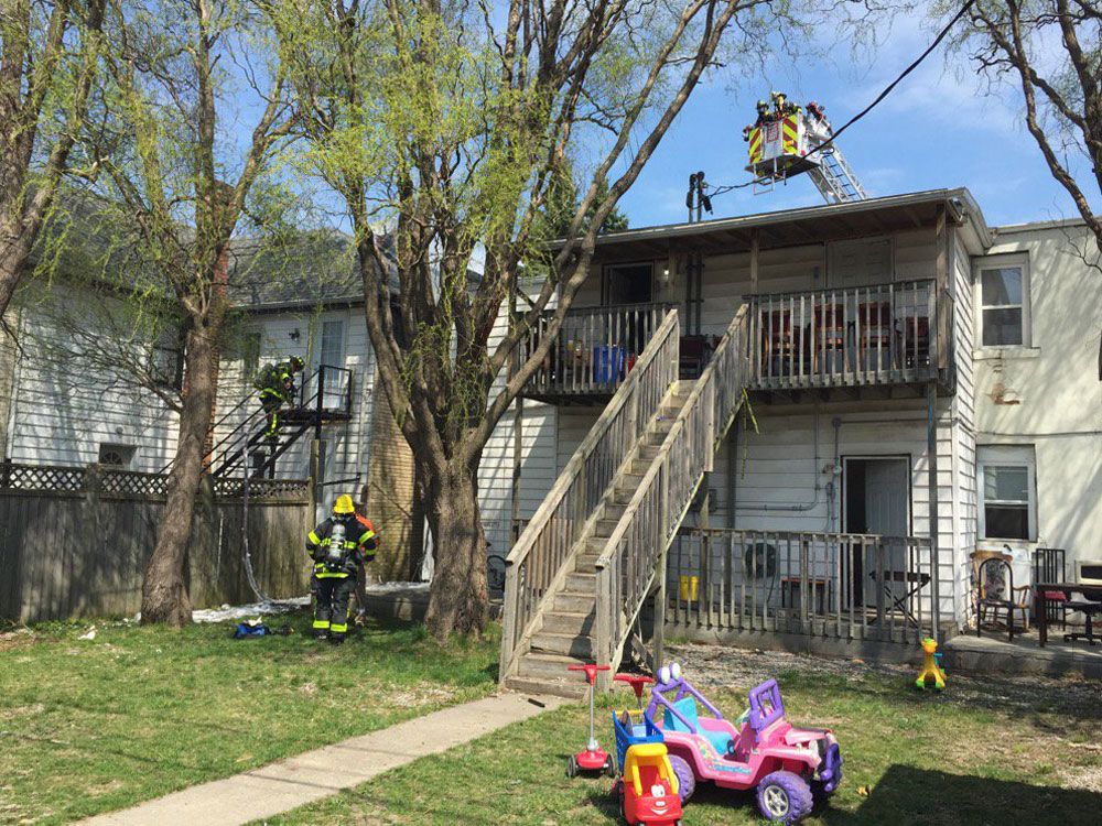 Crews fight fire at Walkerville apartment building | Windsor Star