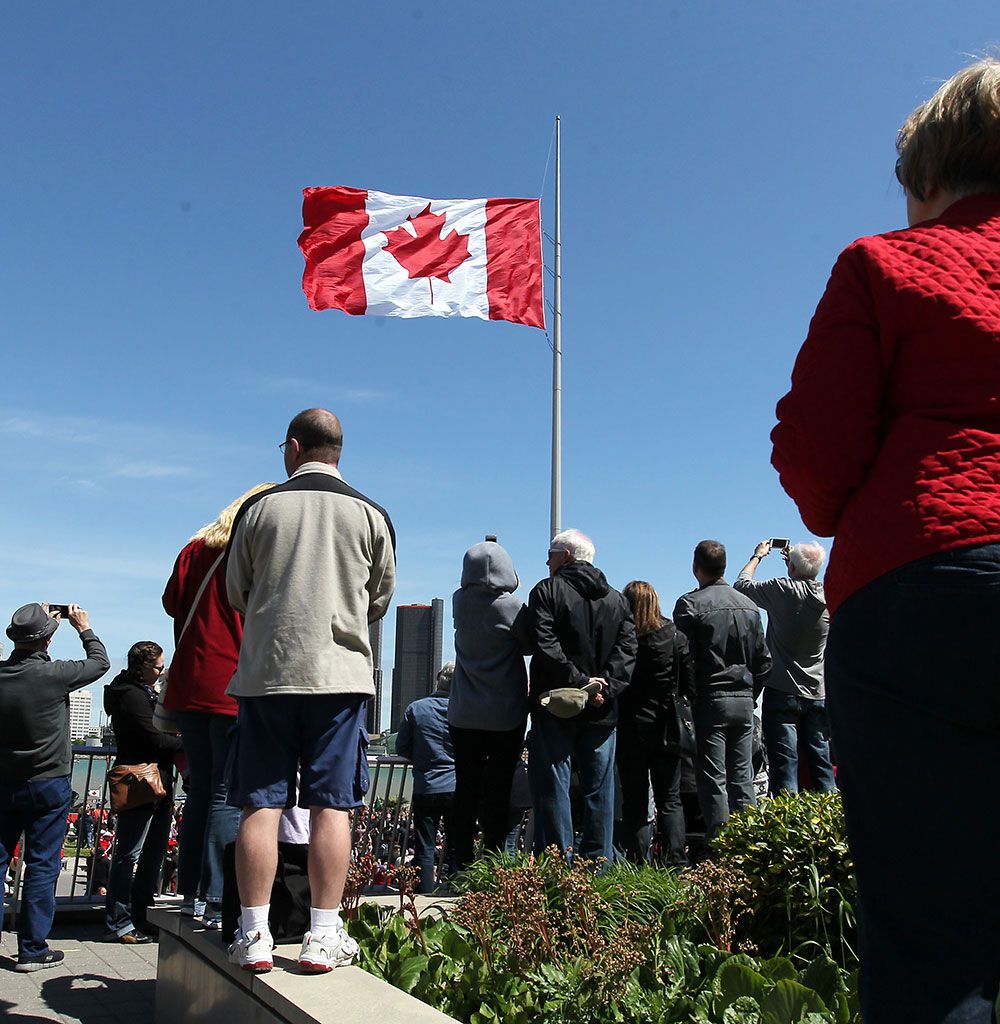 Project complete: Great Canadian flag raising videos and images ...