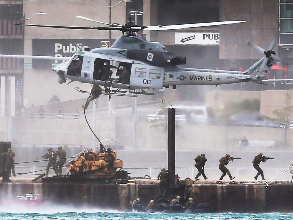 Mock attack part of Detroit's Marine Week | Windsor Star