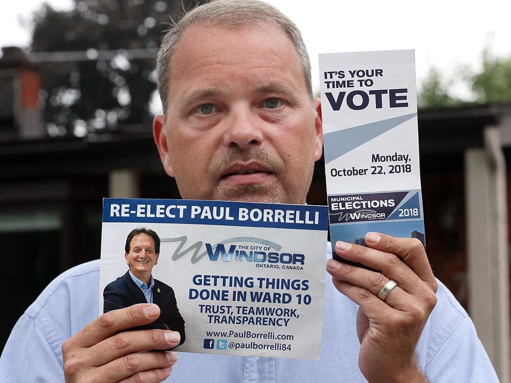 Ward 10 candidate has complaint about Paul Borrelli campaign brochures | Windsor Star