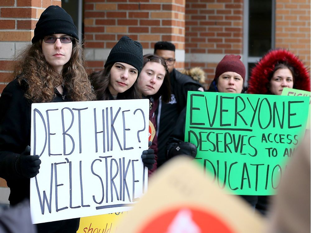 Local students protest province's plan to cut post-secondary funding ...