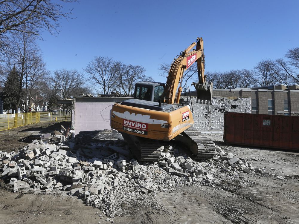 Photos: Demolition of old Windsor social services building underway ...