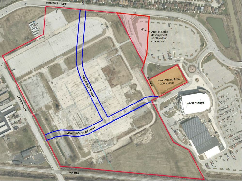 Council eyes spending $2.4M to build parking lot at WFCU Centre ...