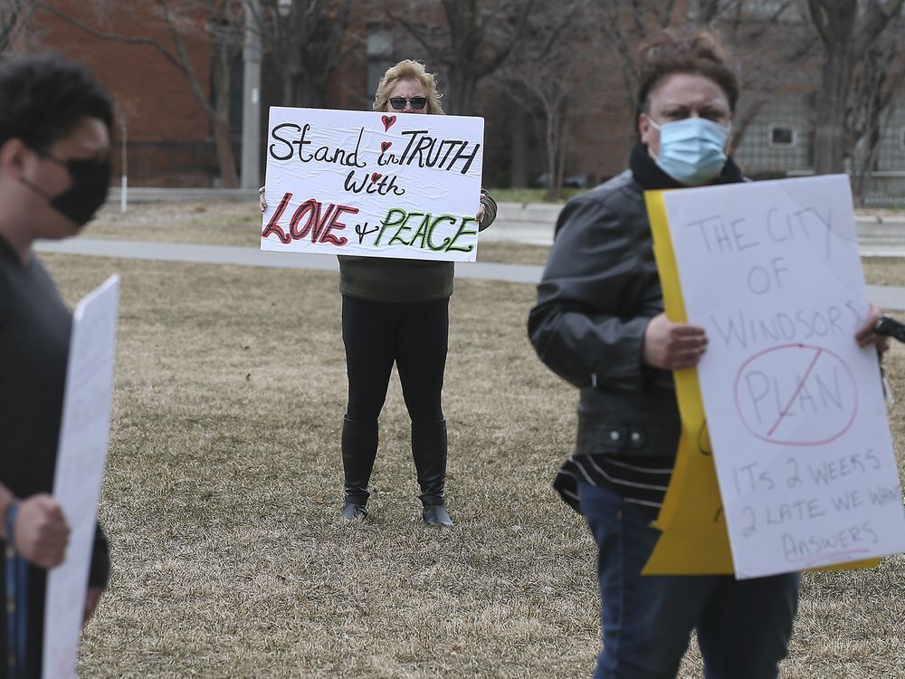 Protesters take aim at city hall over care of homeless persons ...
