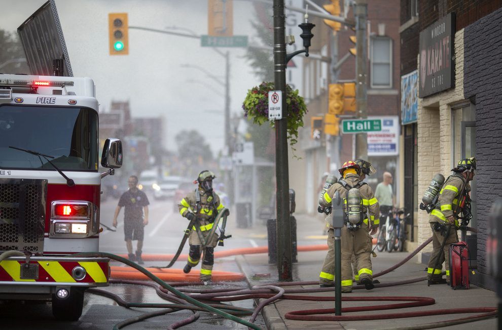 Photos: Windsor fire crews respond to Walkerville fire | Windsor Star
