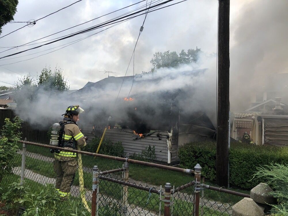 Photos: Garage fire in South Walkerville | Windsor Star
