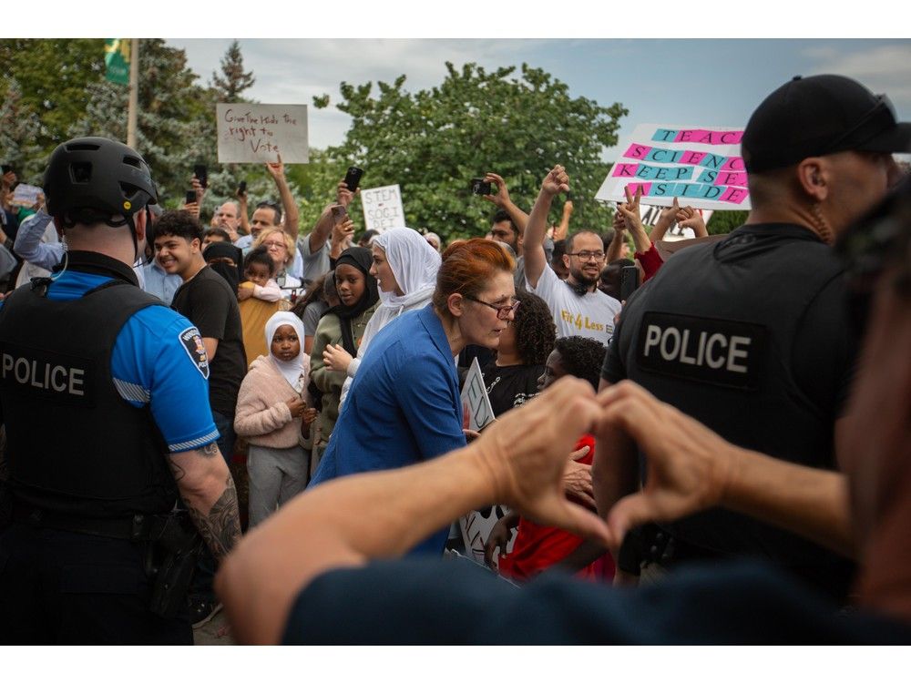 Parents' rights rally had heated moments at the end | Windsor Star