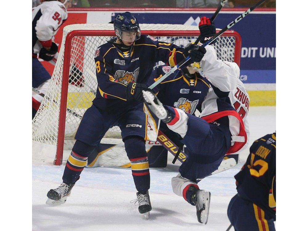 It was a first for Carson Woodall as well as the Windsor Spitfires ...