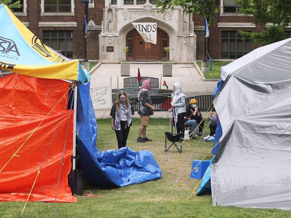 Despite talks, UWindsor pro-Palestine protest camp continues | Windsor Star