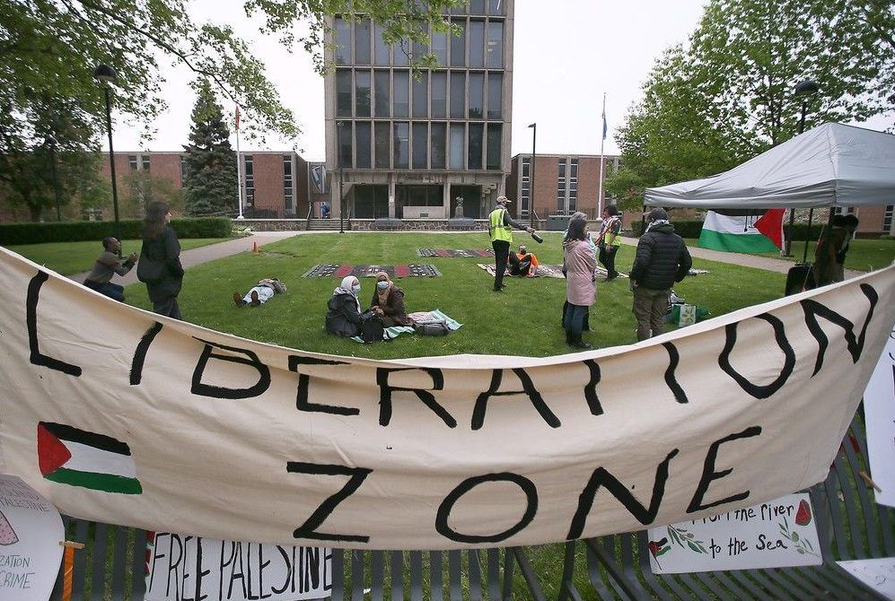 UWindsor students launch campus Liberation Zone in Gaza solidarity ...