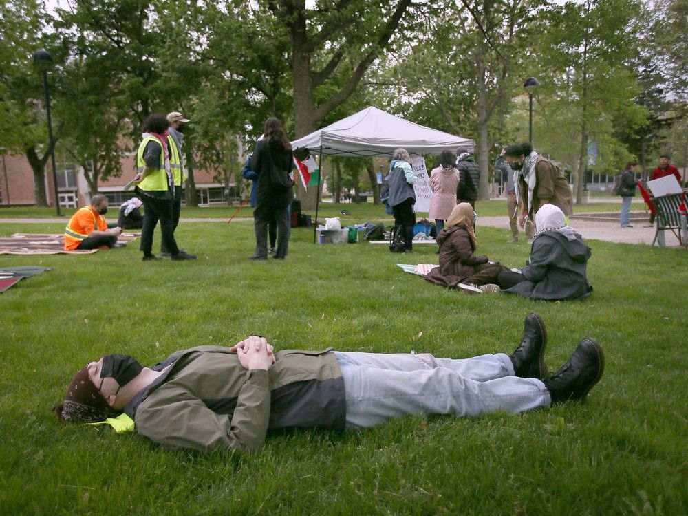 UWindsor students launch campus Liberation Zone in Gaza solidarity ...