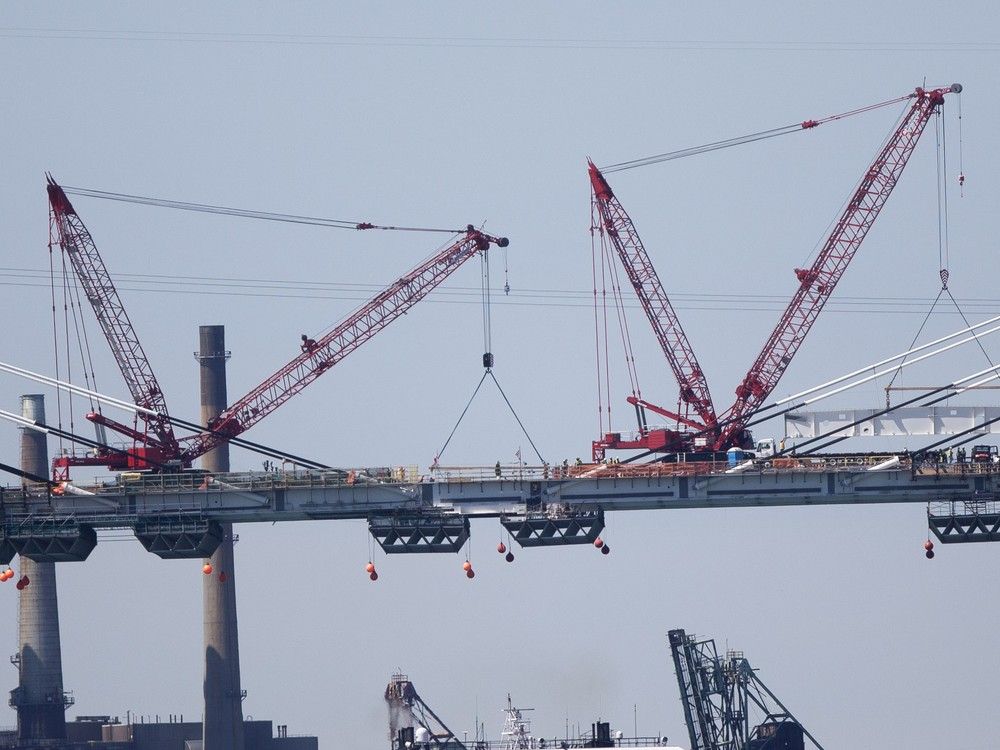 Main deck of $6.4B Gordie Howe bridge officially connects | Windsor Star