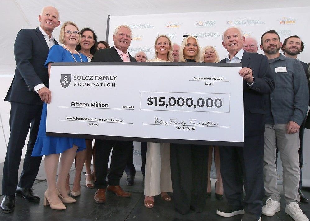 Solcz Family Foundation donates $15M to new Windsor-Essex hospital ...