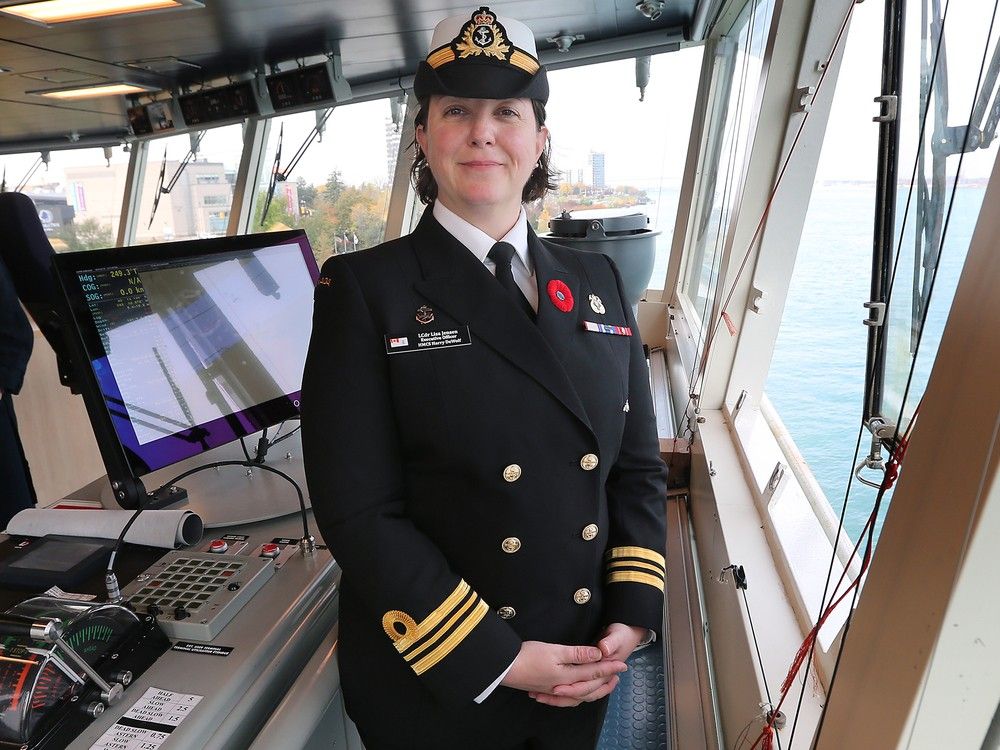 HMCS Harry DeWolf, one of Canada’s newest warships, docks in Windsor ...