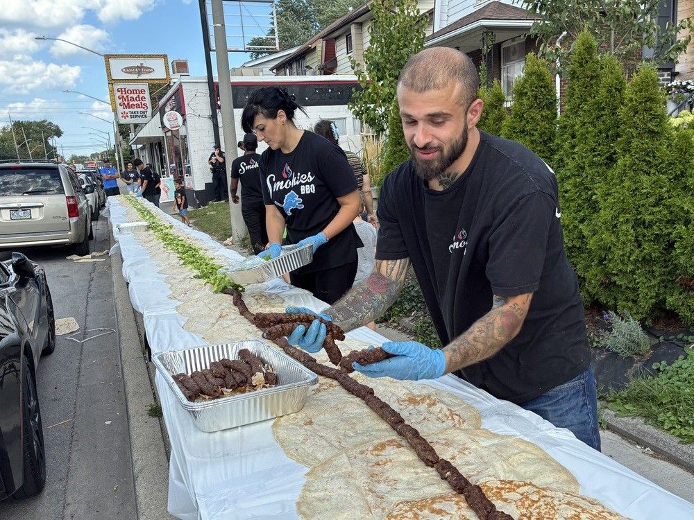 Dreams of glory — Windsor eatery seeks world record with 78-foot kebab ...