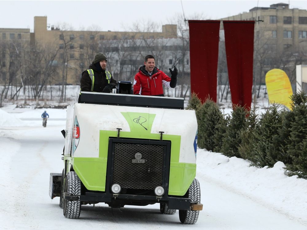 True or false: Zamboni racing was included in the 1988 Calgary Olympics ...