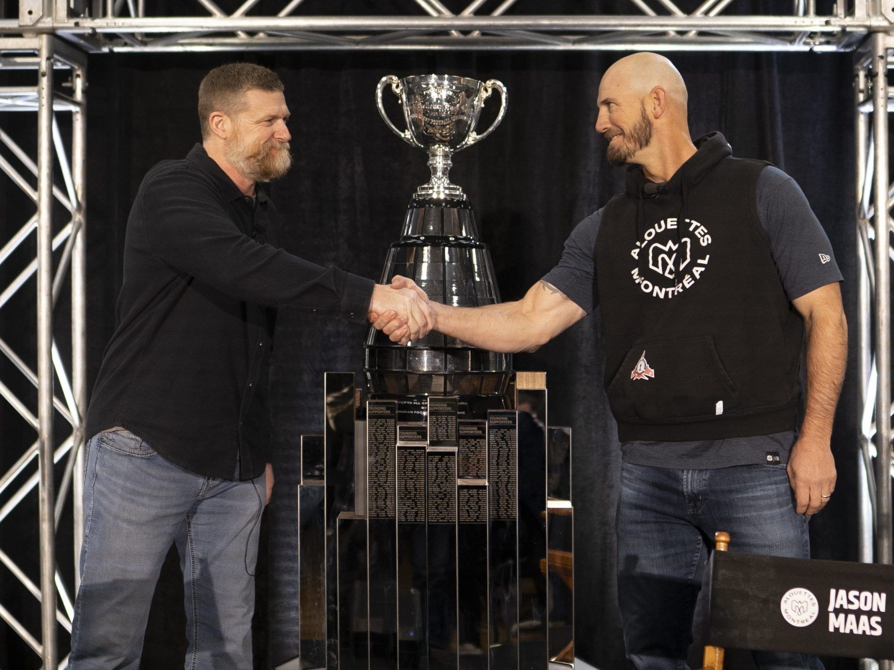 'It's forever': Grey Cup rival coaches O'Shea, Maas, share stage ...